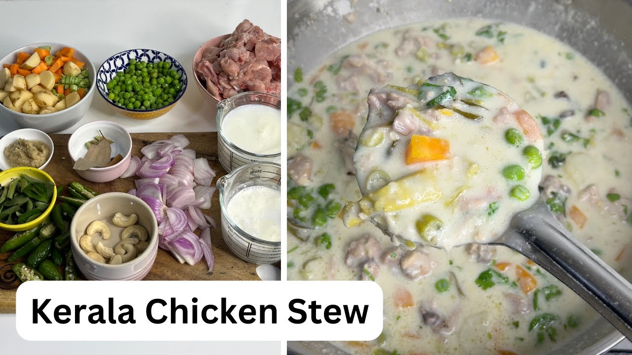 Kerala Chicken Stew for Idiyappam, Appam, Puttu - YouTube