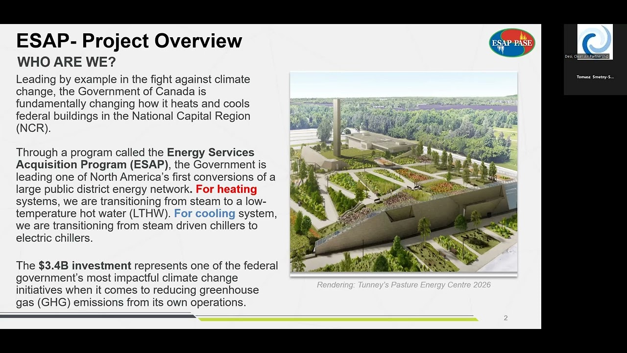 District Energy Webinar Series: Ottawa’s ESAP Project - YouTube