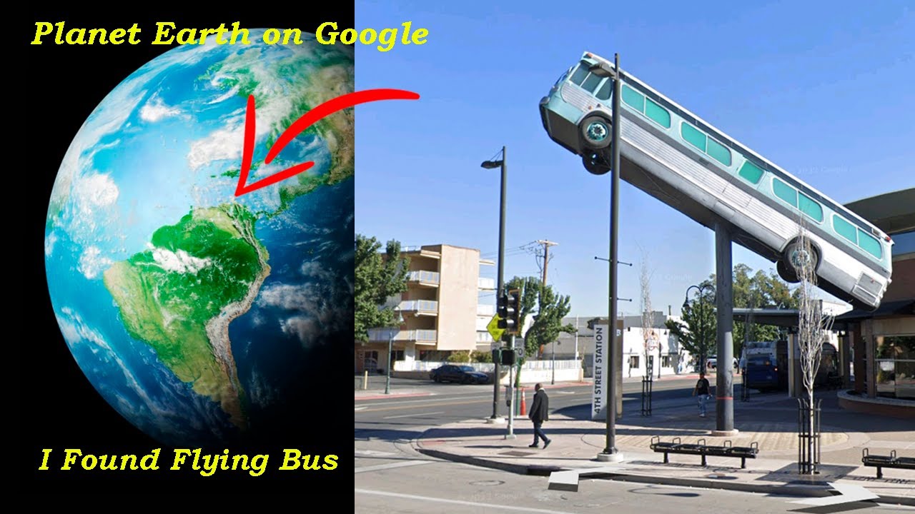I Found Flying Bus On Google Earth and Maps #googlemaps #google #maps # ...
