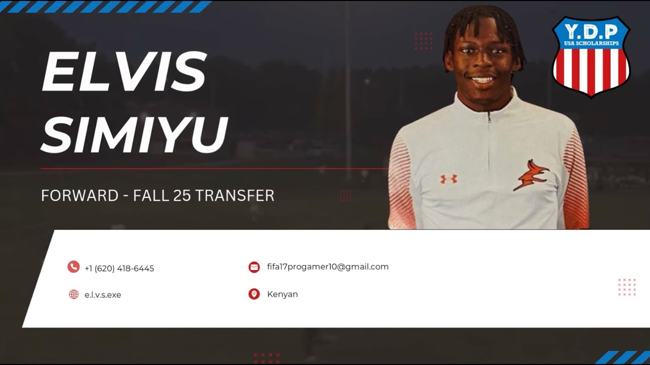 Elvis Simiyu - Forward - Fall 25 Transfer - YouTube
