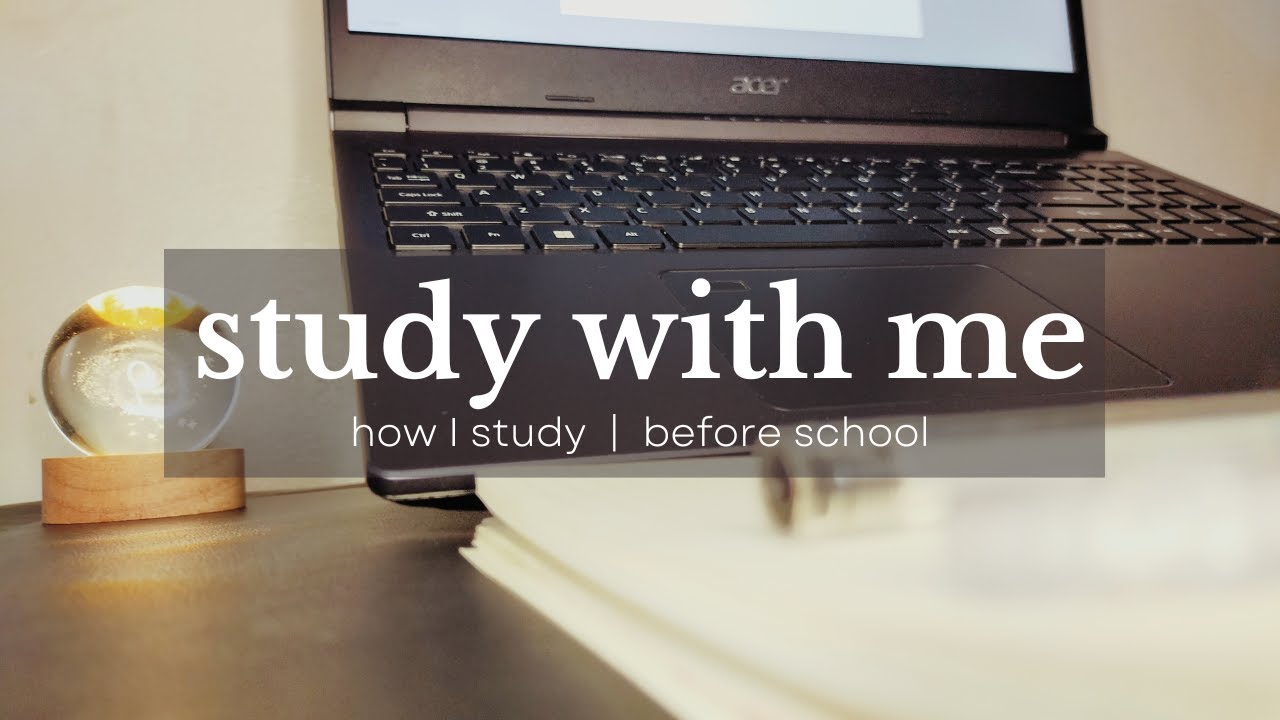 study with me | how I study , before school advanced studying - YouTube