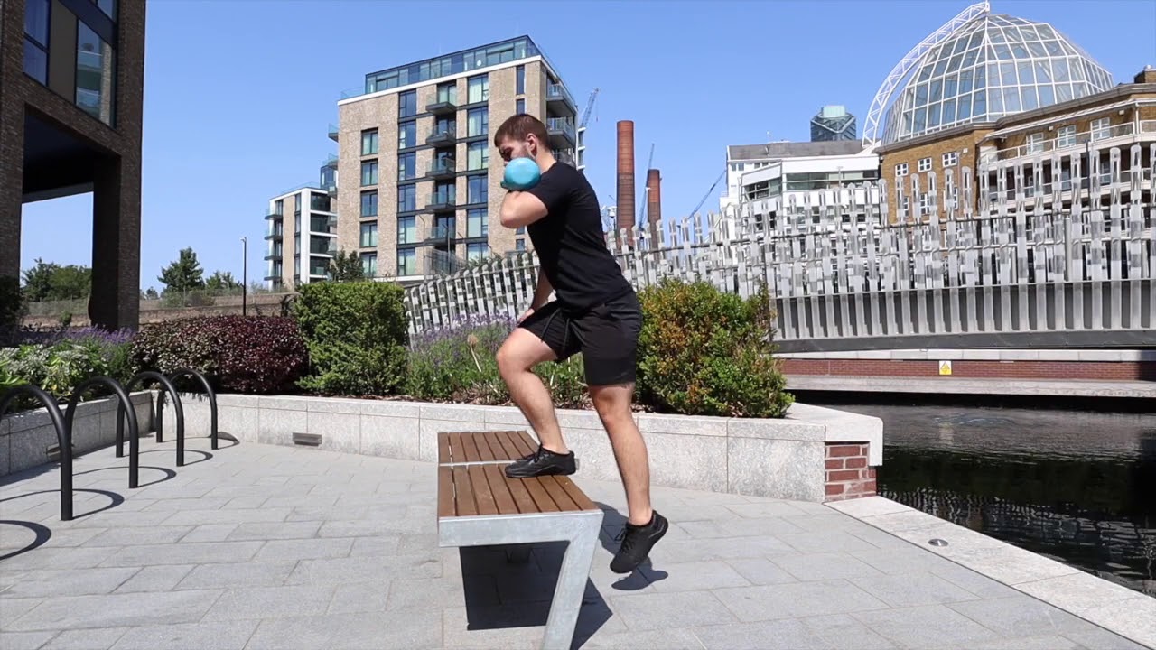 Single Arm KB Front Rack Step Up - YouTube