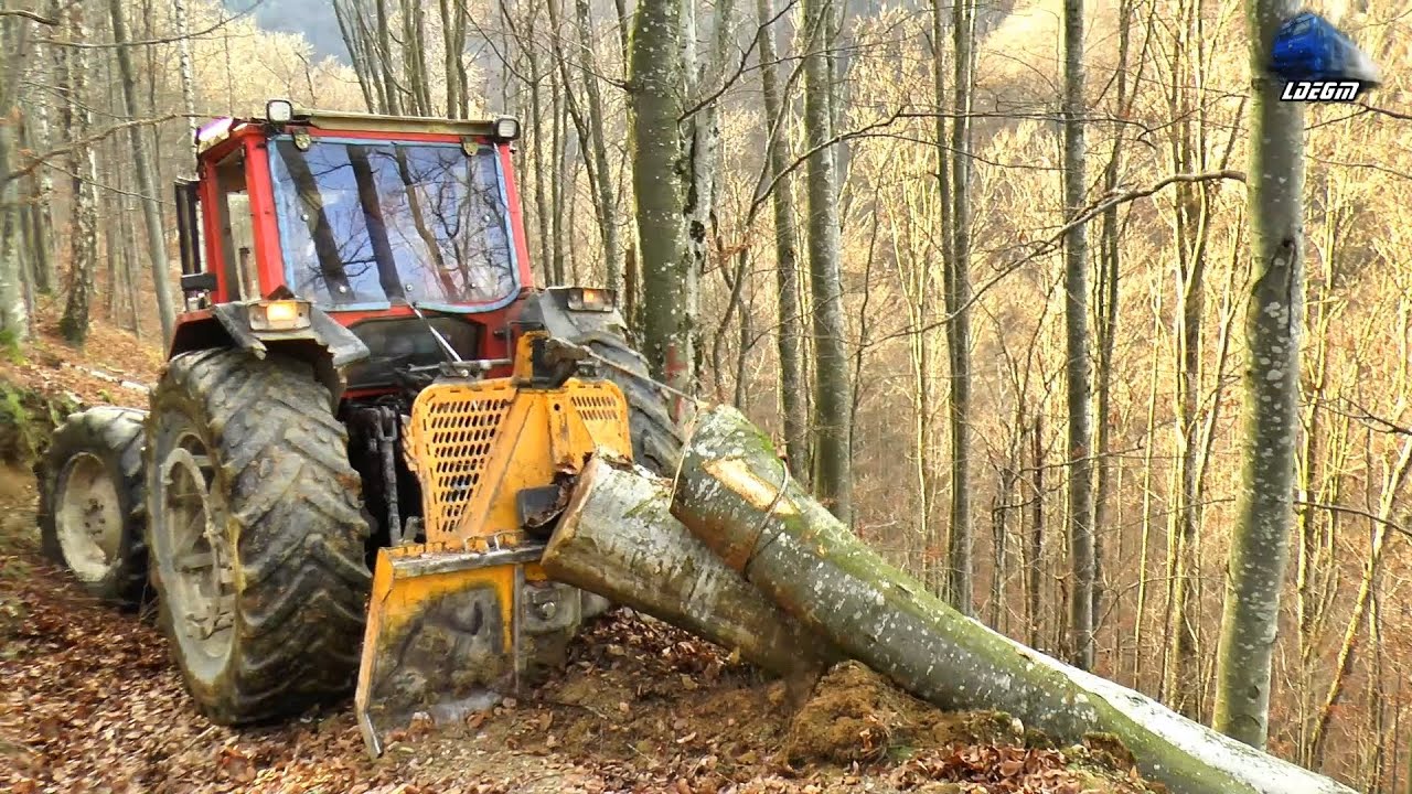 🚜Tractor SAME LASER 110 in Acțiune la Pădure/SAME LASER 110 🚜 Tractor ...