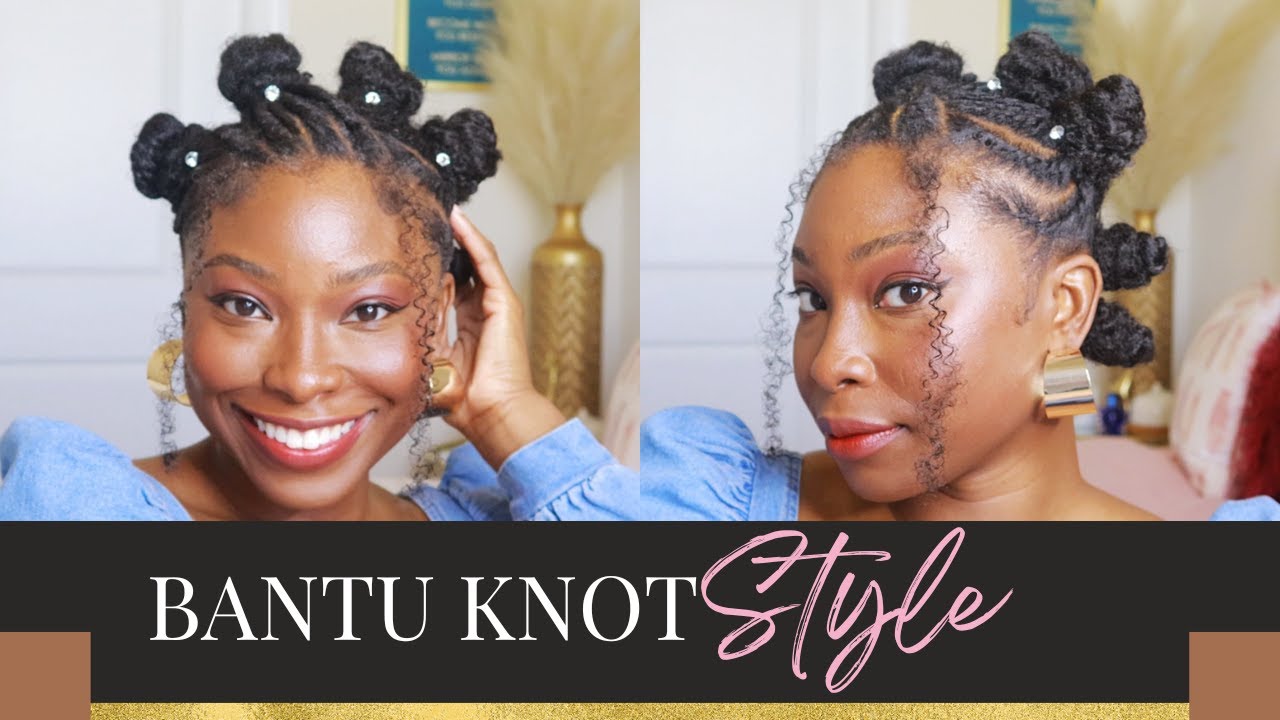 How To: Jumbo Bantu Knots - YouTube