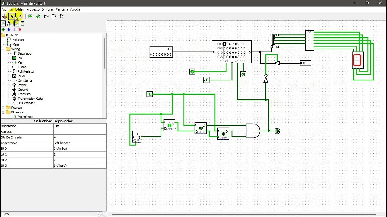 Memoria RAM Logisim - YouTube
