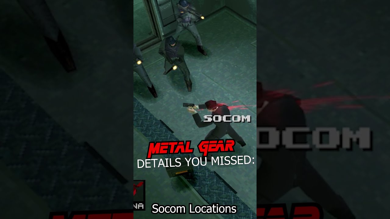 All Socom Pistol Locations in MGS1 (Metal Gear Solid) - YouTube