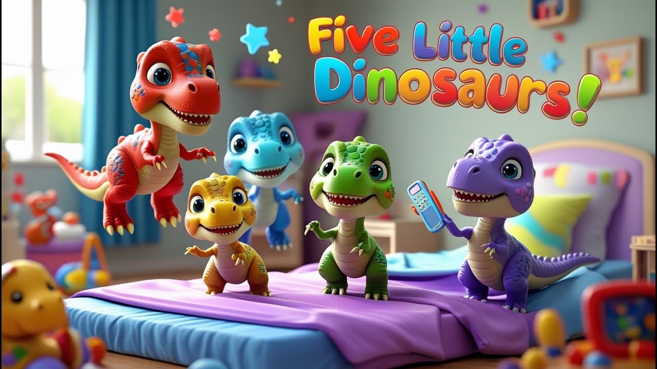 “Five Little Dinosaurs | Fun Dinosaur Song for Kids & Toddlers” # ...
