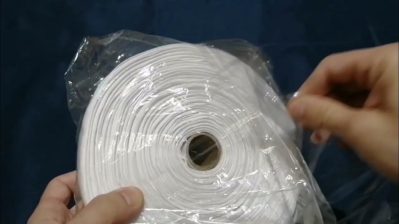 Лента шторная 60мм Caron сборка: буфы арт.605 цв. белый рул. 50м - YouTube