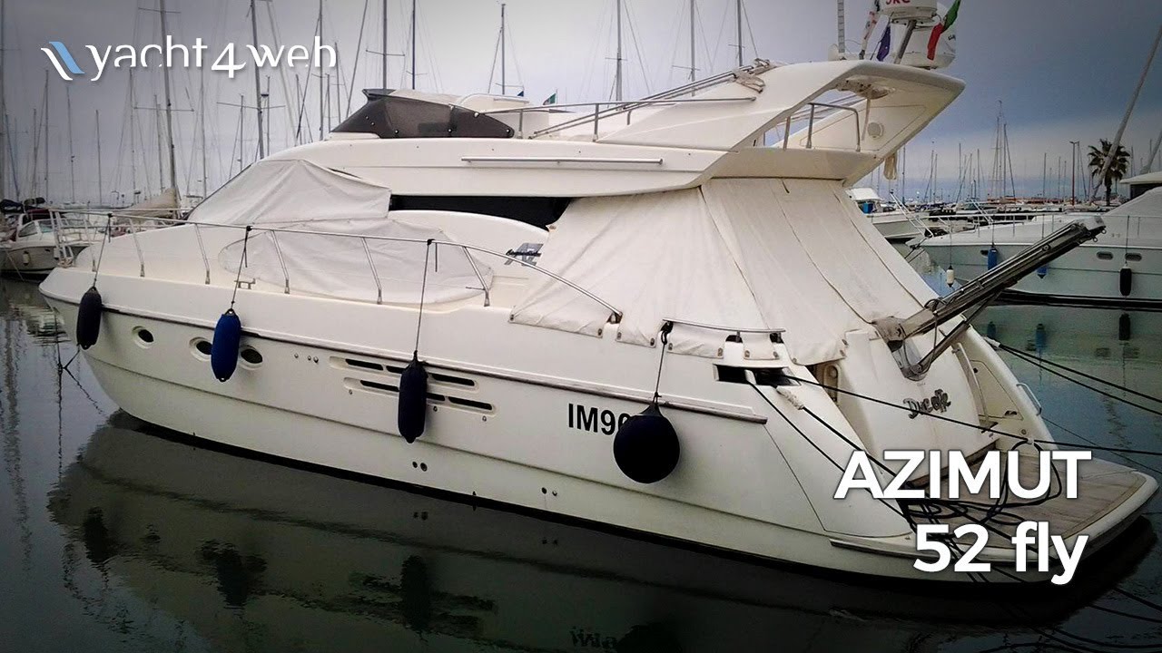 Azimut 52 fly, barca usata a motore - YouTube