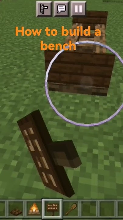 How to build a bench in minecraft🐐 #minecraft #build - YouTube