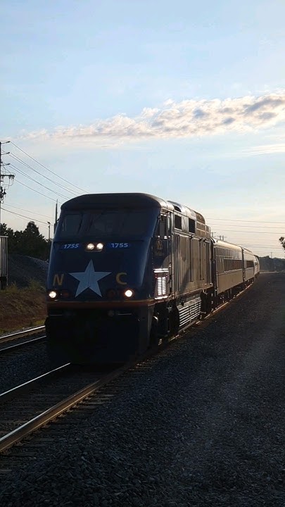 Amtrak Open Express train 1171 (P933) departs Raleigh NC at the NC State Fairgrounds 6/15/2024 ...