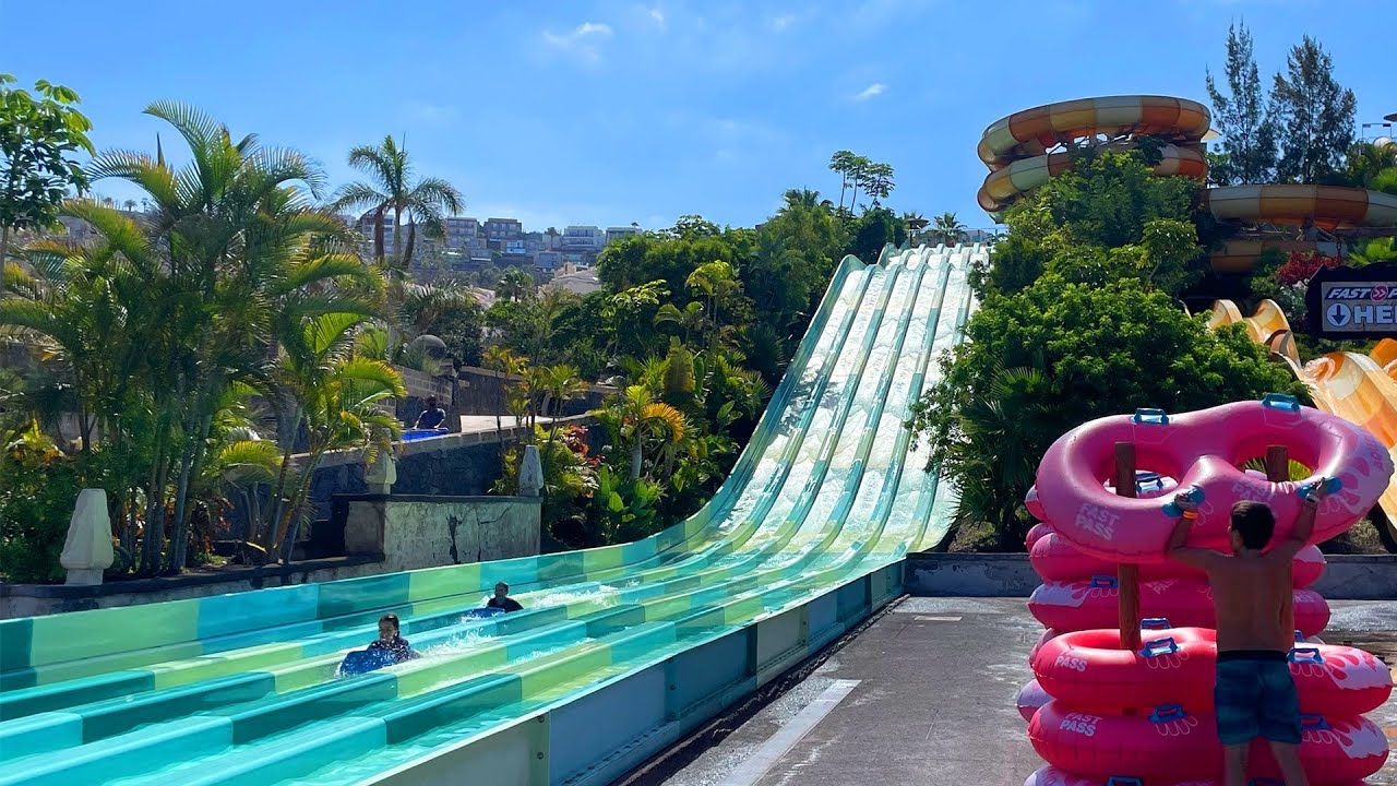 Multisurf - Huge Mat Racer Slide | Aqualand Costa Adeje - YouTube