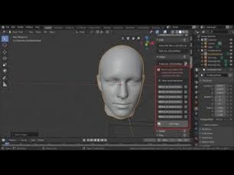 How to builder face in blender - YouTube