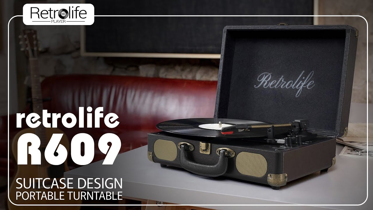 Retrolife customer review:Belt-Driven Vintage Portable Turntable R609 ...