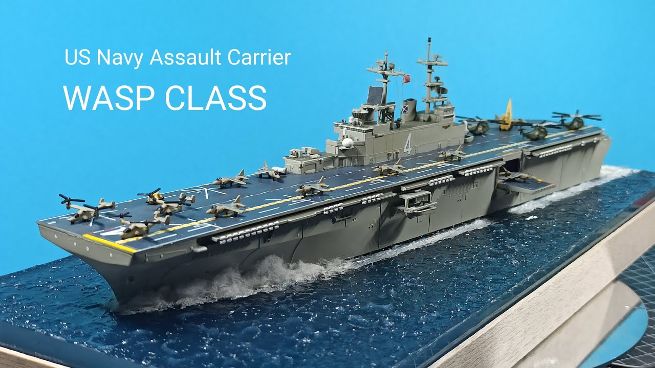 Diorama US Navy WASP CLASS 1/700 (Revell) Epoxy resin - YouTube