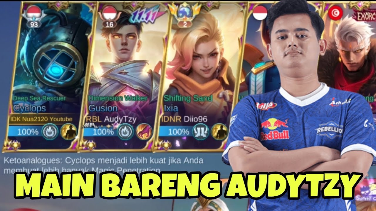SOLO RANK KETEMU RBL AUDYTZY - MOBILE LEGENDS - YouTube