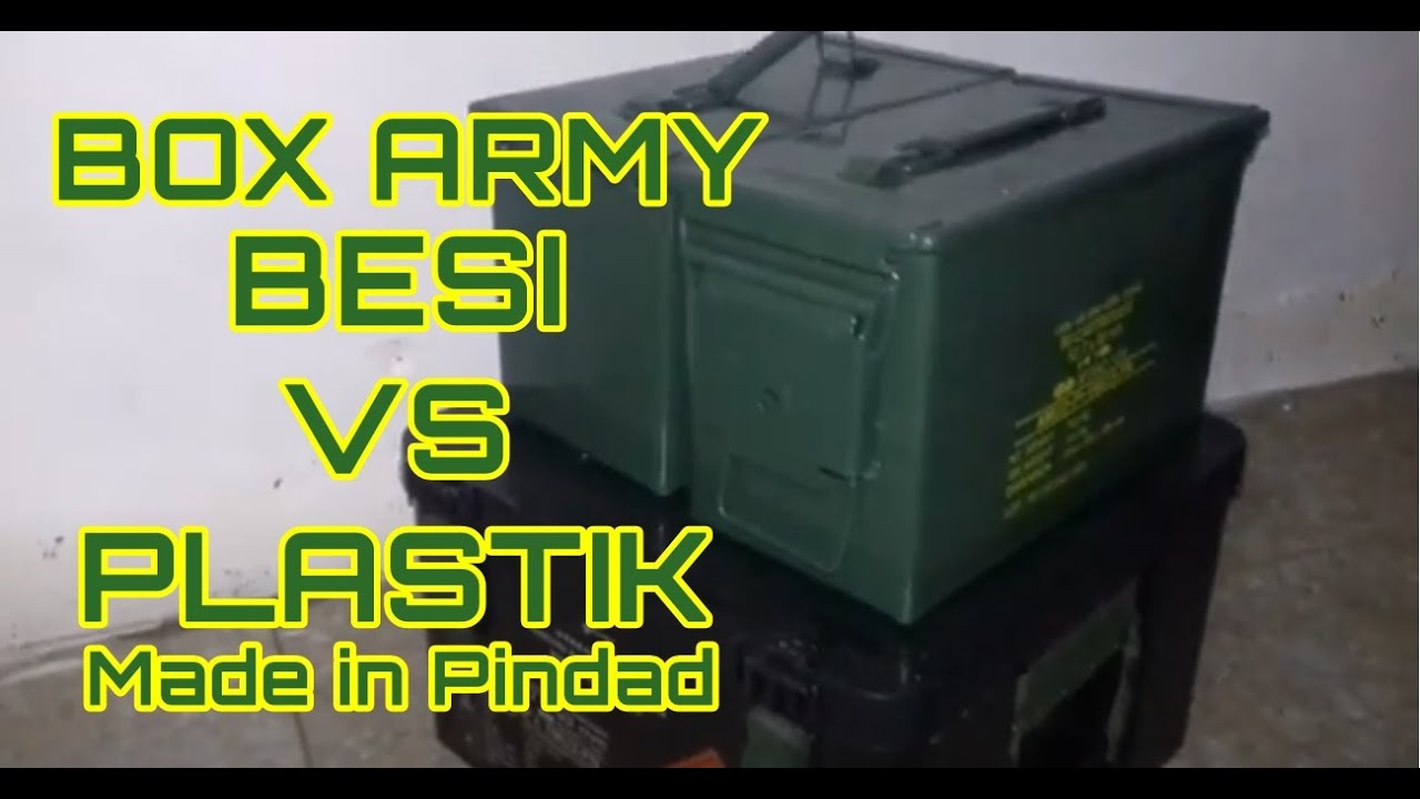 Perbandingan Box Pindad Plastik VS Box Pindad Besi - YouTube
