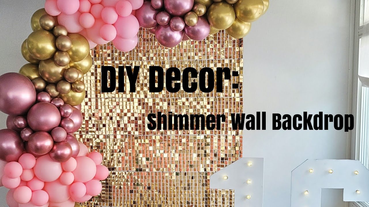 Let's Create: How to install a Shimmer Wall Backdrop - YouTube