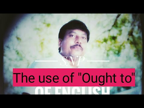 The use of "Ought to" - YouTube