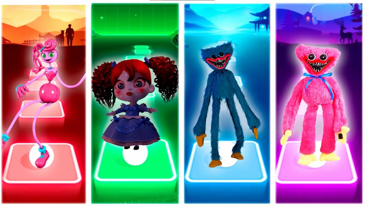 Mommy Long Legs Vs Poppy Vs Huggy Wuggy Vs Kissy Missy - Tiles Hop ...