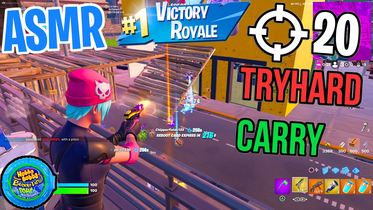 ASMR Gaming 😴 Fortnite Season 3 Tryhard! Relaxing Gum Chewing 🎮🎧 ...
