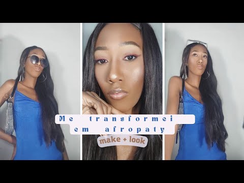 ME TRANSFORMANDO *EM AFROPATTY* part1 /MAQUIAGEM,LOOK COMPLETO - YouTube
