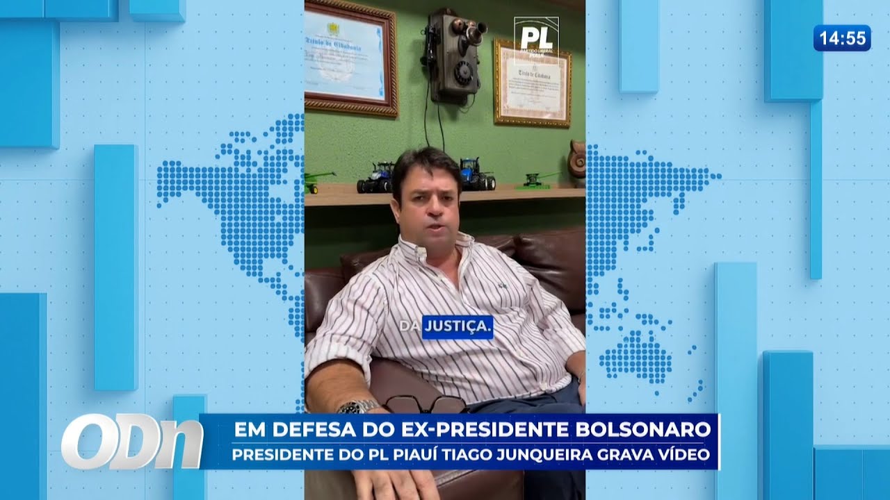 Presidente do PL no Piauí grava vídeo em defesa do ex-presidente Jair ...