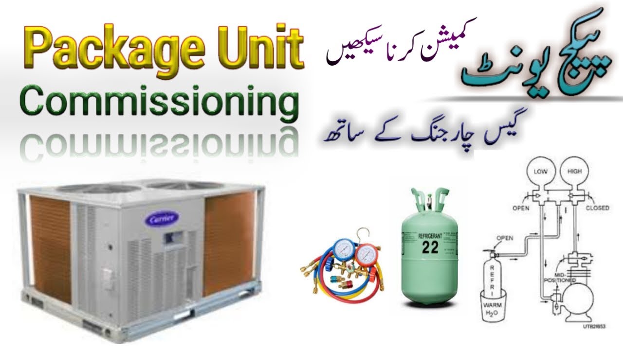 Fresh Air Handling unit commissioning and gas charging, Package unit.DX ...