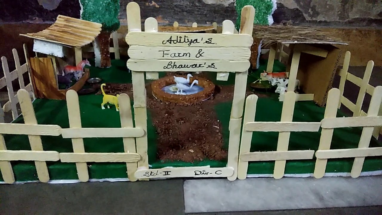 farm house project for school - YouTube