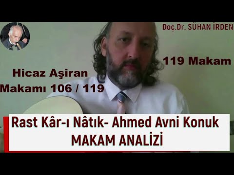 Hicaz Aşiran Makamı Analizi 106 Rast Kar ı Natık Ahmed Avni Konuk