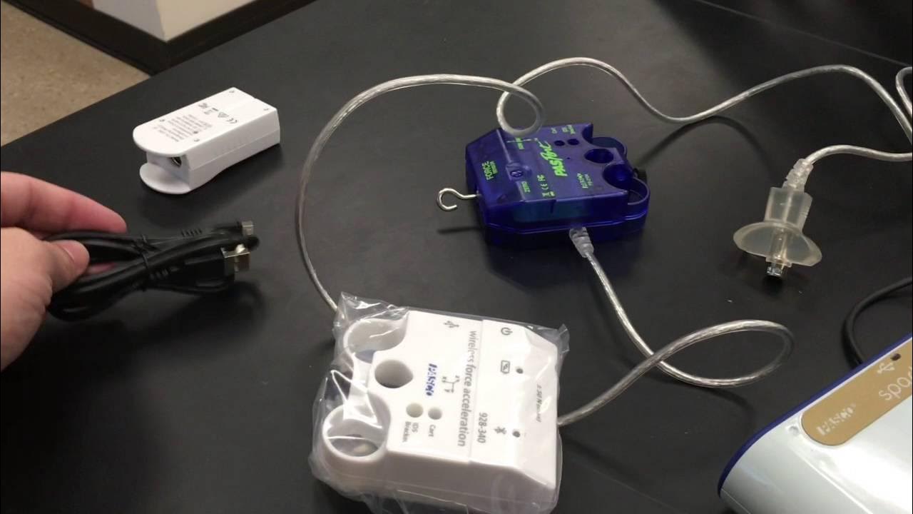 Pasco SparkVue + force sensor chromebook - YouTube
