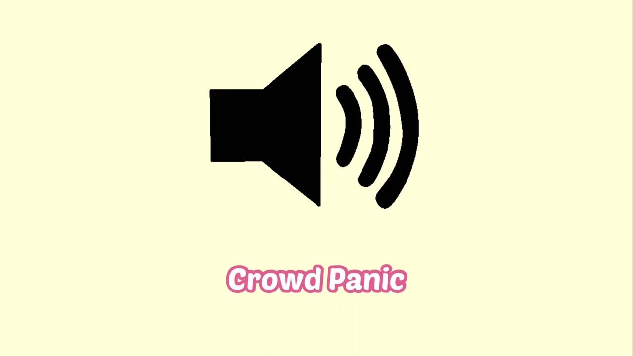 Crowd Panic Sound Effect - YouTube