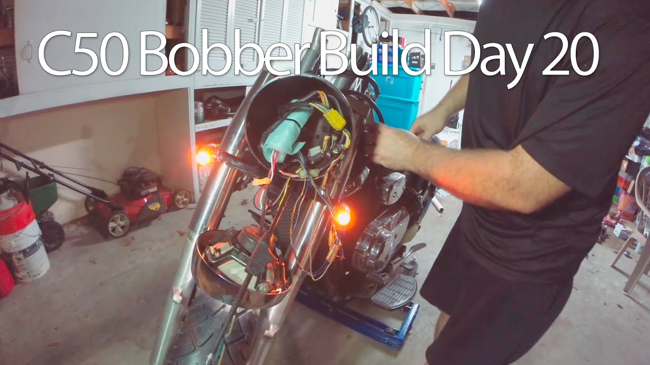 Suzuki Boulevard C50 Bobber Build Project Day 20 - YouTube
