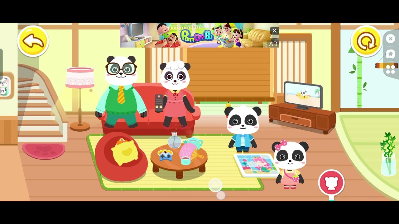 Baby Bus town: my world game part 1#Baby bus game# Little Baby panda ...