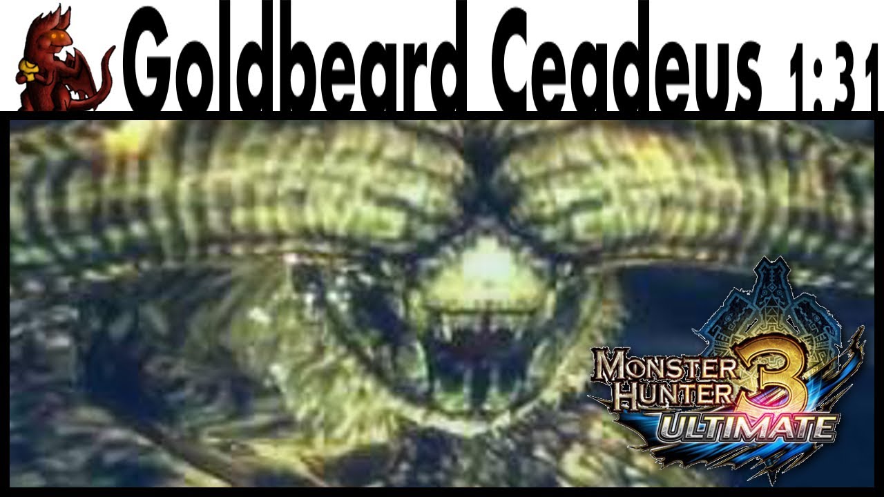 MH3U - Goldbeard Ceadeus Speedrun 1:31 (HBG) - YouTube