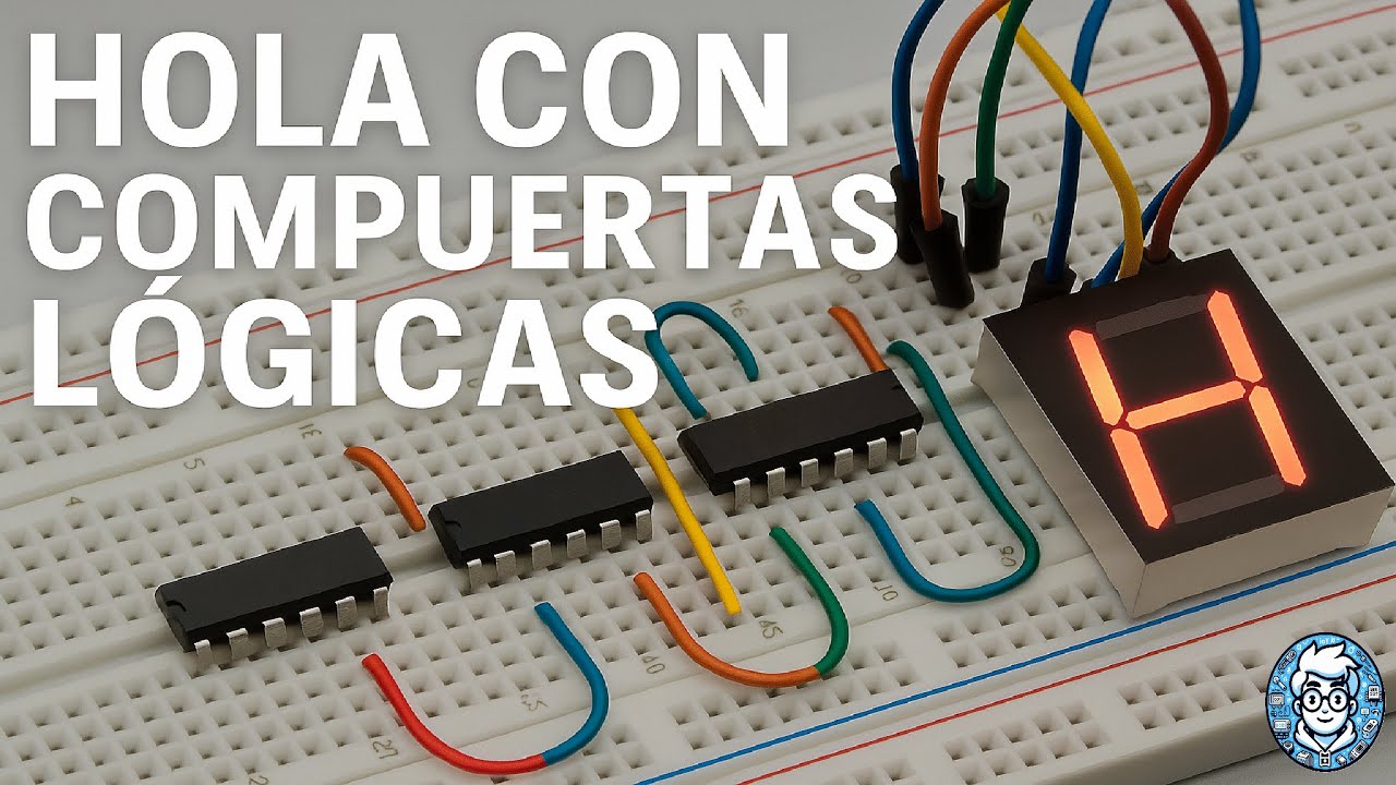 Palabra "Hola" con compuertas lógicas y display de 7 segmentos - YouTube