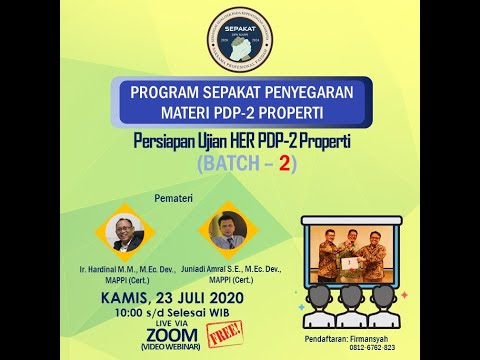 PROGRAM SEPAKAT PENYEGARAN MATERI PDP-2 PROPERTI