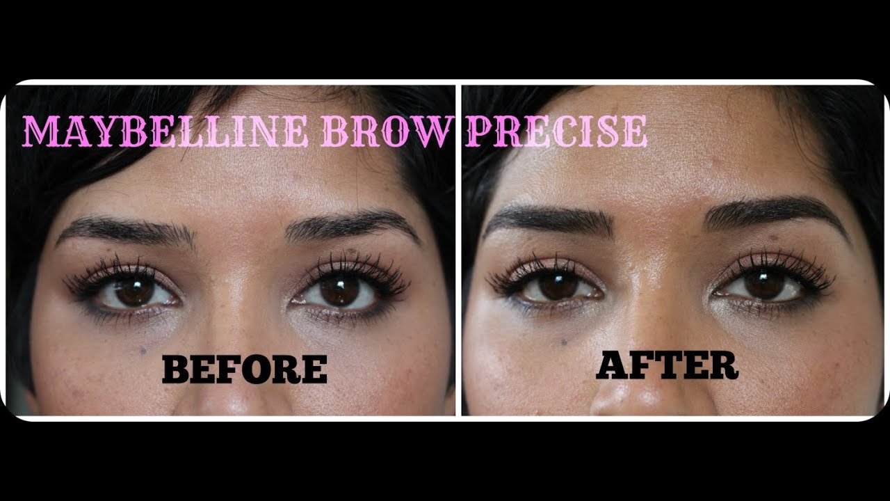 Maybelline Brow Precise Shaping Pencil Review and Demo - YouTube