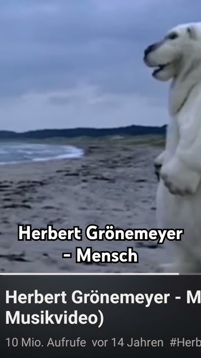 Herbert Grönemeyer - Mensch - YouTube