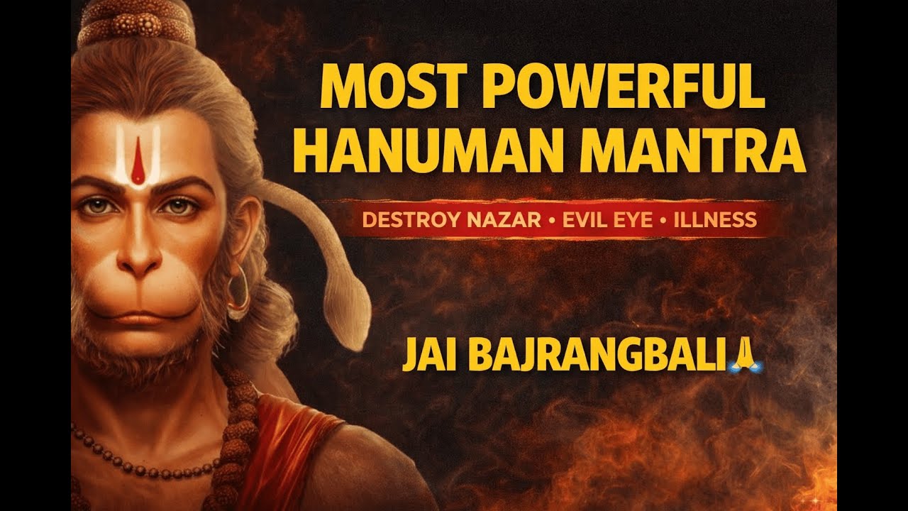 Powerful Hanuman Mantra to Destroy Nazar (Evil Eye), Remove Illness ...