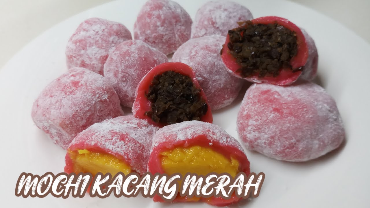 RESEP MOCHI KACANG MERAH yang bikin nagih || Mochi Red Bean Recipe ...