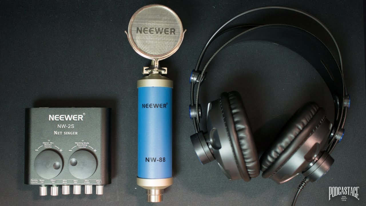 Neewer Recording Kit for YouTube (NW-2S, NW-88, NW-680) Review / Test ...