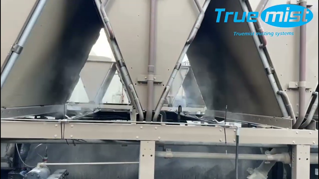 Adiabatic Mist Cooling System [Reduces power consumption at AC Chiller ...