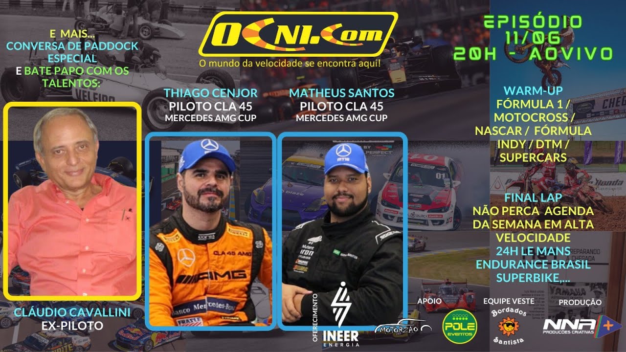 OCNI.COM Conversa de Paddock Especial com Cláudio Cavallini, Thiago ...
