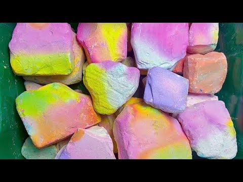 Dyed Jumbo Chalk | Crisp Hard Texture | Satisfying Chalk ASMR | Stress ...
