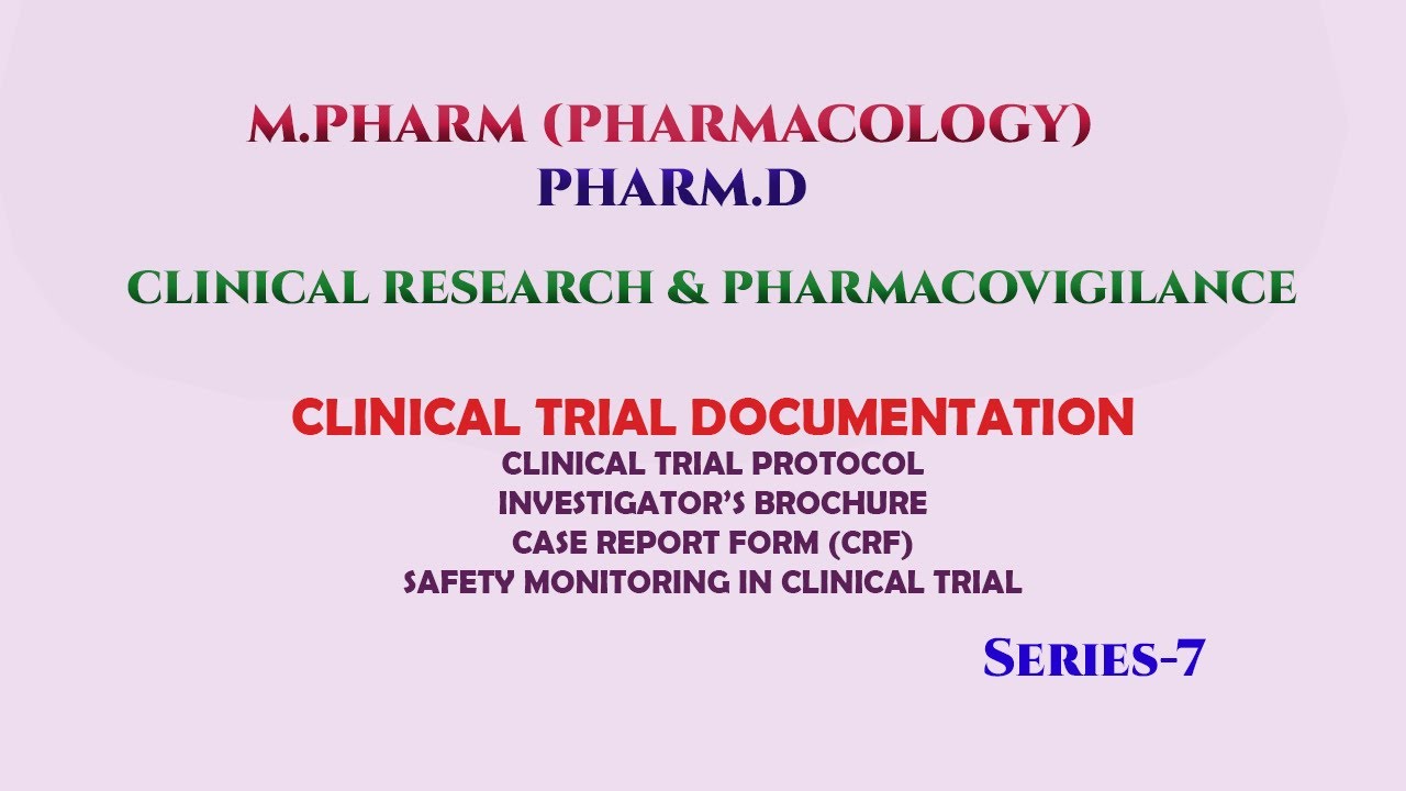 7th Series - Clinical trial documentation - YouTube
