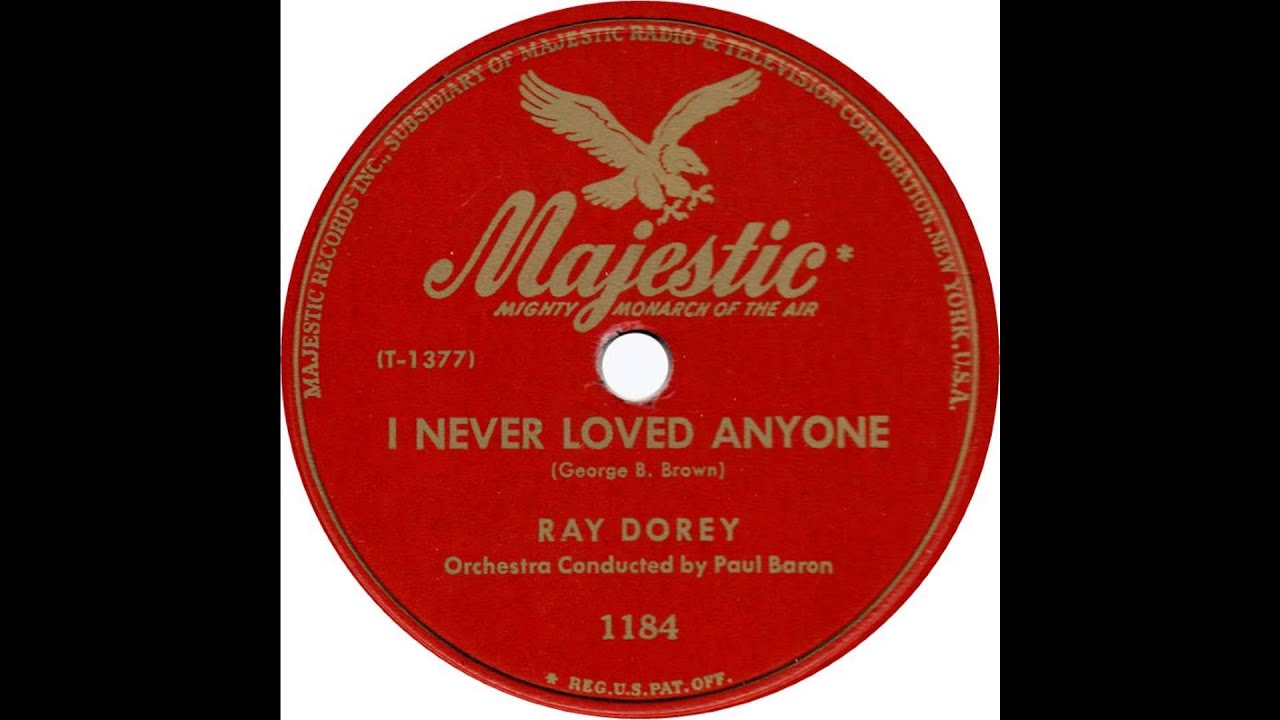 Ray Dorey - I Never Loved Anyone - YouTube