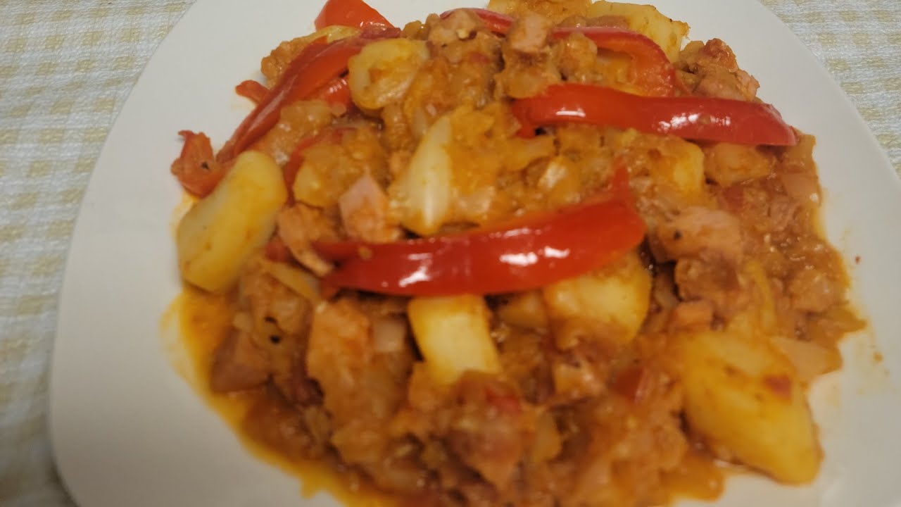 Col guisada con papas algo muy sabroso y facil de hacer ,no dejes de ...