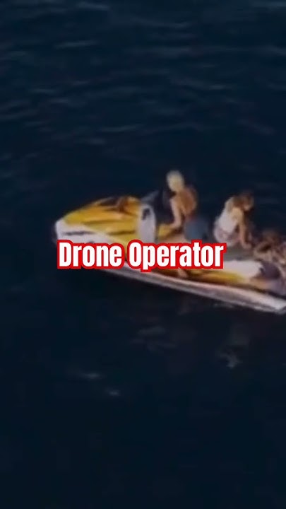 Drone Operator Captures Great White Shark Jet ski attack - YouTube
