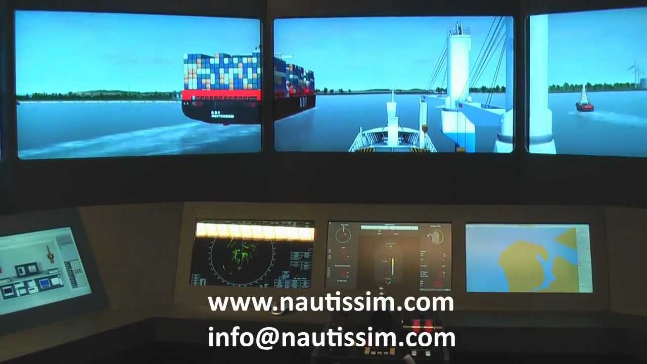 VSTEP Nautis Class A Full Mission Bridge Simulator running on just 2 ...
